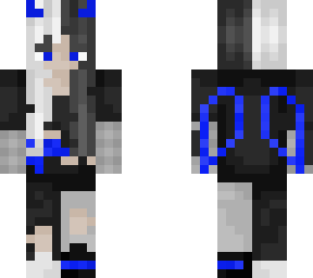blue devil girl | Minecraft Skin
