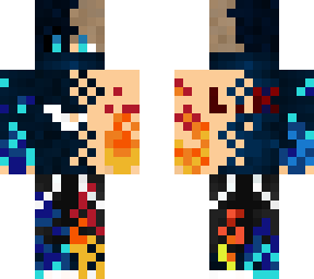 fire and ice | Minecraft Skin