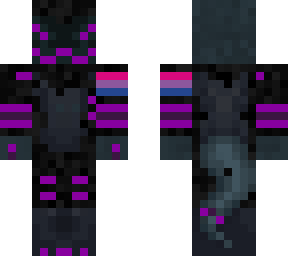 protogen with bi flag | Minecraft Skin