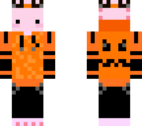 Pumpkin Axolot | Minecraft Skin