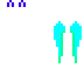 blue wings/ears base | Minecraft Skin