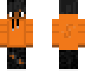 Boy with orange hoodie | Minecraft Skin