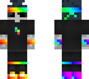 Demon and sorta inverted spoke | Minecraft Skin
