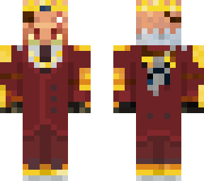 Eye Patch Piglin Royal | Minecraft Skin