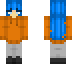 Orange Hoodie | Minecraft Skin