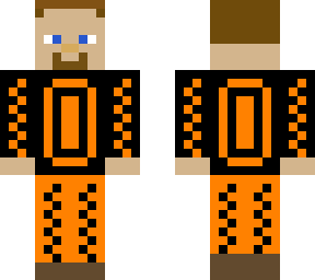 orange steve | Minecraft Skin