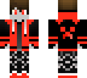 Red gamer boy | Minecraft Skin