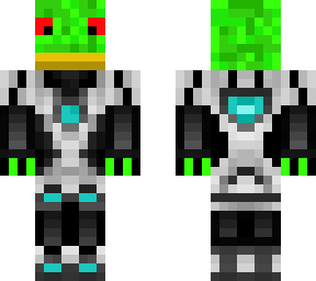 Cyborg Frog - Red eyed tree frog | Minecraft Skin