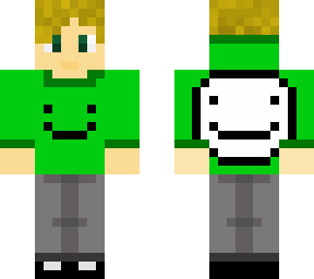 Dream Without Mask Wearing a Hoodie | Minecraft Skin