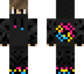 Pan Flag Gamer Boy | Minecraft Skin