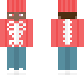 skeleton hoodie | Minecraft Skins