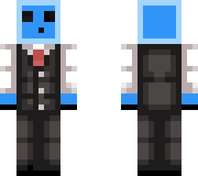 blue slime in vest | Minecraft Skin