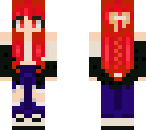 chica pelirroja con lazo | Minecraft Skin