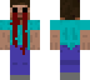 eye bleeding steve | Minecraft Skin
