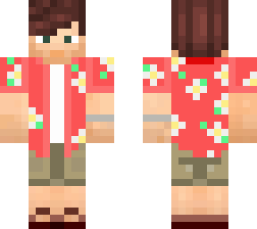 Hawaiian Shirt Dude | Minecraft Skin