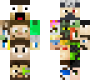 hermit faces... | Minecraft Skin