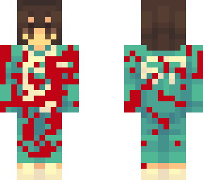 kang sae byeok with blood (credit to anxil) | Minecraft Skin