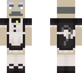 old man in maid dress | Minecraft Skin