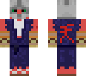 Red Kasparan Oni with Caestus / Rogue Lineage | Minecraft Skin