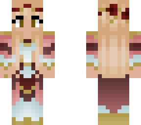 Rose Red Warrior Princess | Minecraft Skin