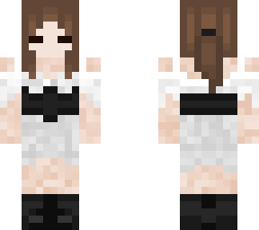 white dress black corset | Minecraft Skin