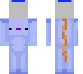 Axolotl carrying water bucket | Minecraft Skin