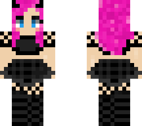 pink demon girl | Minecraft Skin
