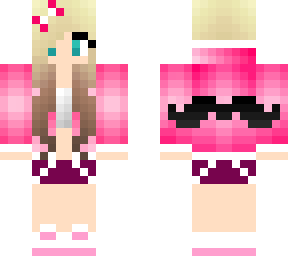 Pink gamer girl | Minecraft Skin