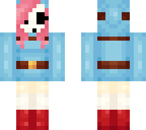 shy gal girl mario | Minecraft Skins