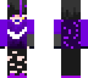 Aesthetic demon gamer | Minecraft Skin