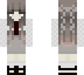 Cute gray girl | Minecraft Skin