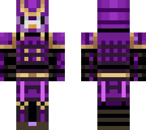 Purple Penguin Samurai | Minecraft Skin