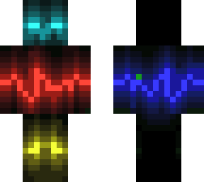 rainbow electric bolt | Minecraft Skin