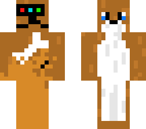 robot disguised as doggo | Minecraft Skin
