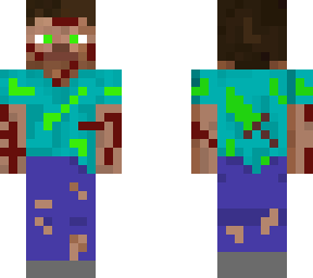 Acid damaged Steve | Minecraft Skin