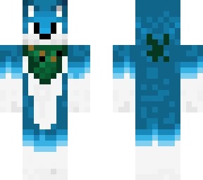 Kitsune Minecraft Fursona/Furry Blue Fox Skin | Minecraft Skin