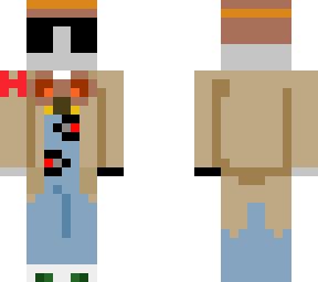 my oc with eyes on overalls | Minecraft Skin