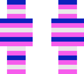 bi trans flag | Minecraft Skins