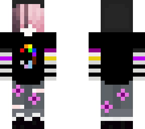 non-binary a***ual pride | Minecraft Skin