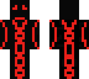 red and black mixed | Minecraft Skins