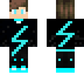 Blue lightning | Minecraft Skin