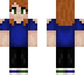 Blue off the shoulder | Minecraft Skin