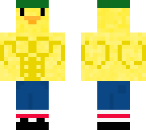 Buff duck in jeans with a bandana | Minecraft Skin