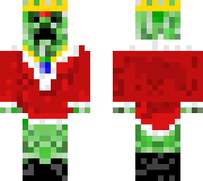 Creeper with puffy shirt and crown | Minecraft Skin