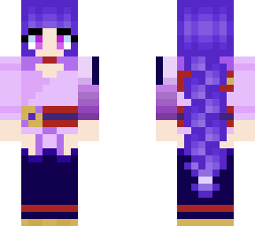 genshin raiden shogun | Minecraft Skins