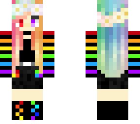 Split Rainbow | Minecraft Skin