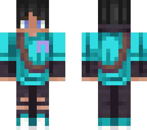zarifyeeeet skin with cancer awareness ribbon | Minecraft Skin