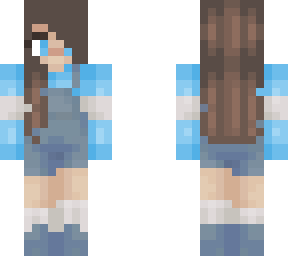 Cute overall girl | Minecraft Skin
