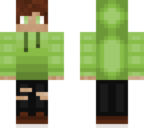 green hoodie | Minecraft Skin