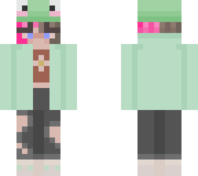 Me again but with a phrog hat | Minecraft Skin